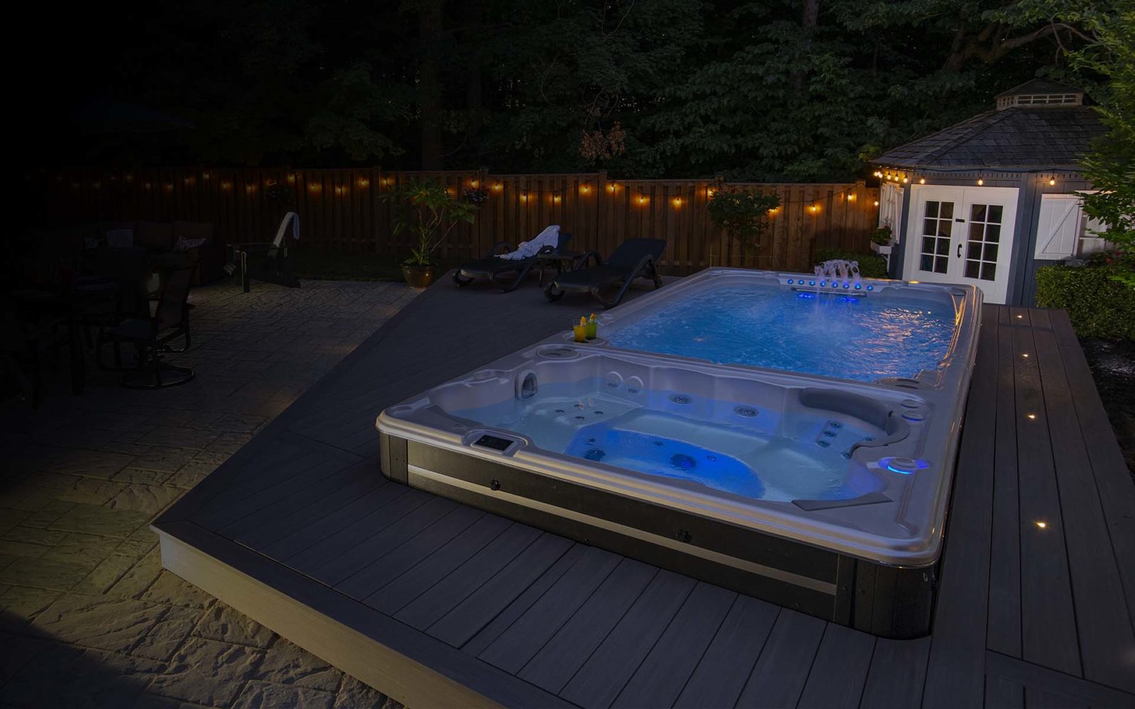 Swim Spa | Automatisk coversystem og selvrensende | Spabad.dk