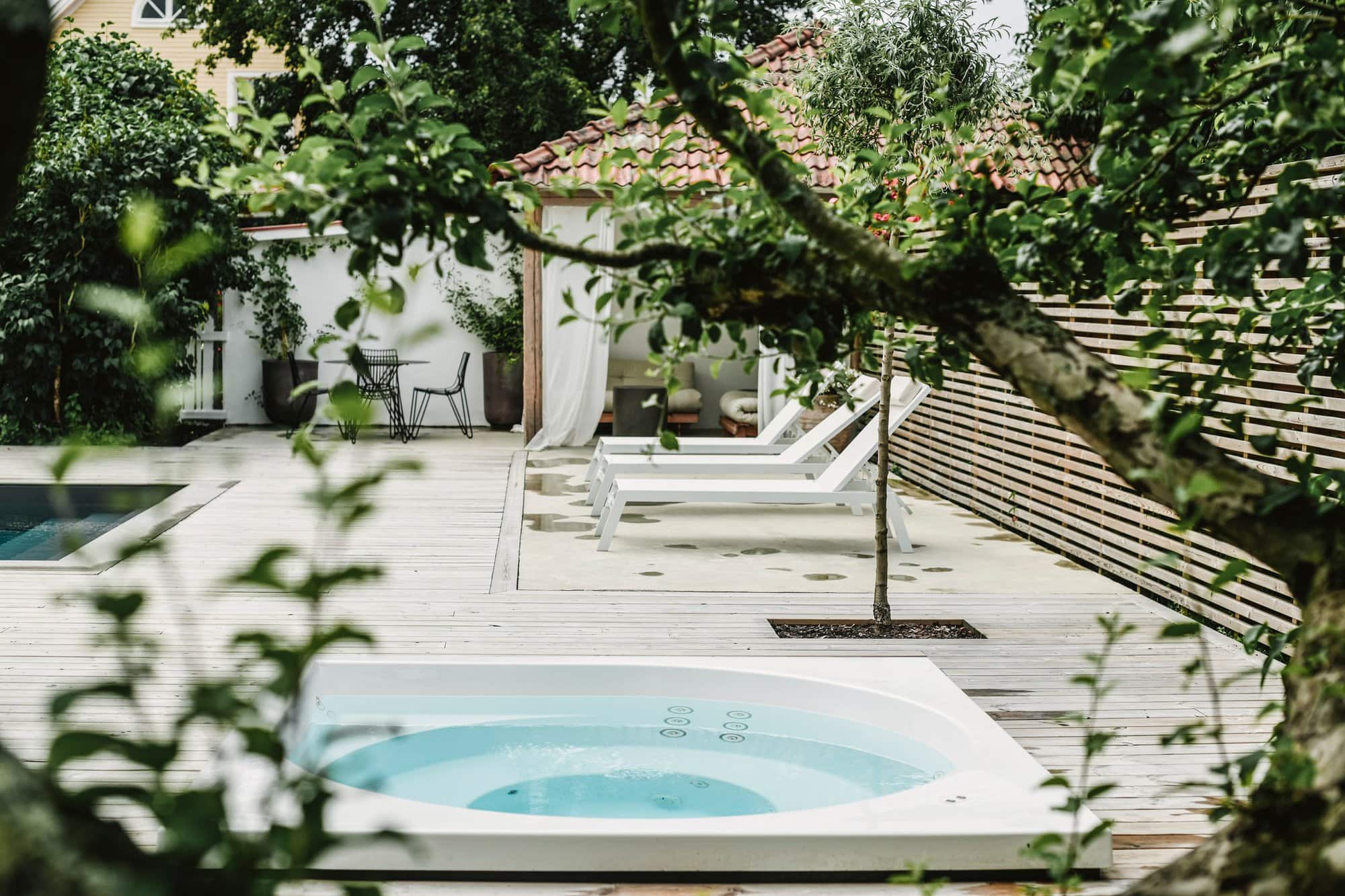 Drop Design Spa - Udendørs spa til indbygning terrasse