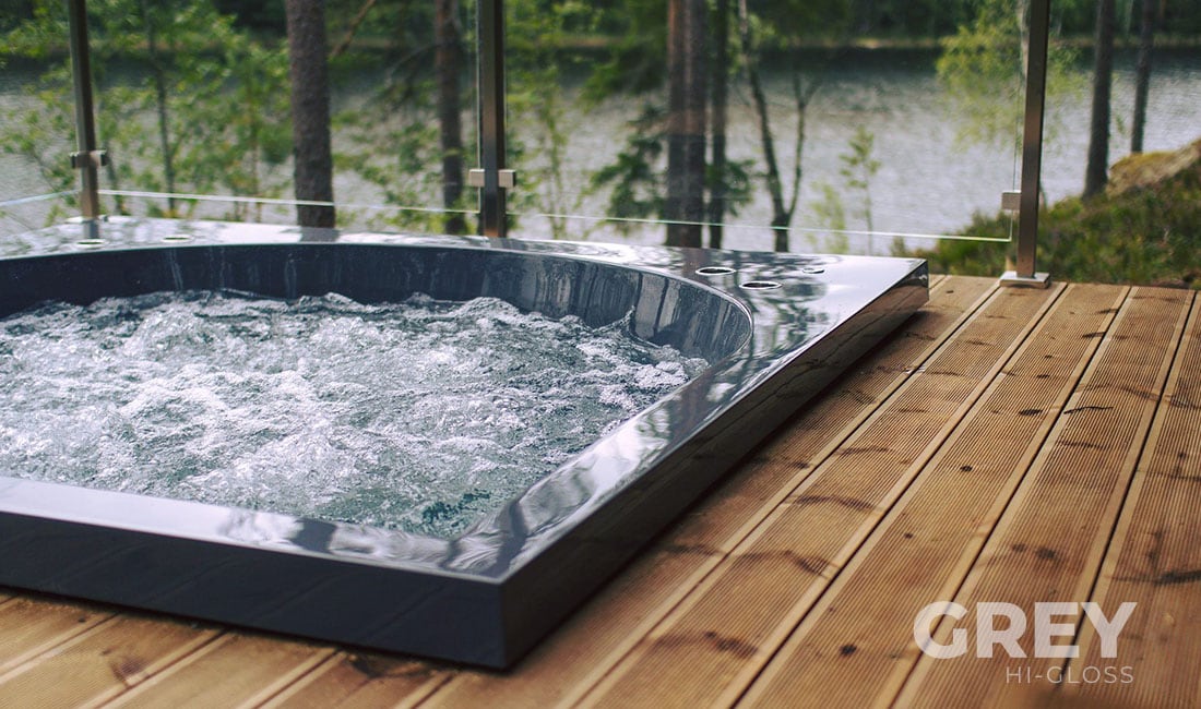 Drop Design Spa - Udendørs spa til indbygning terrasse