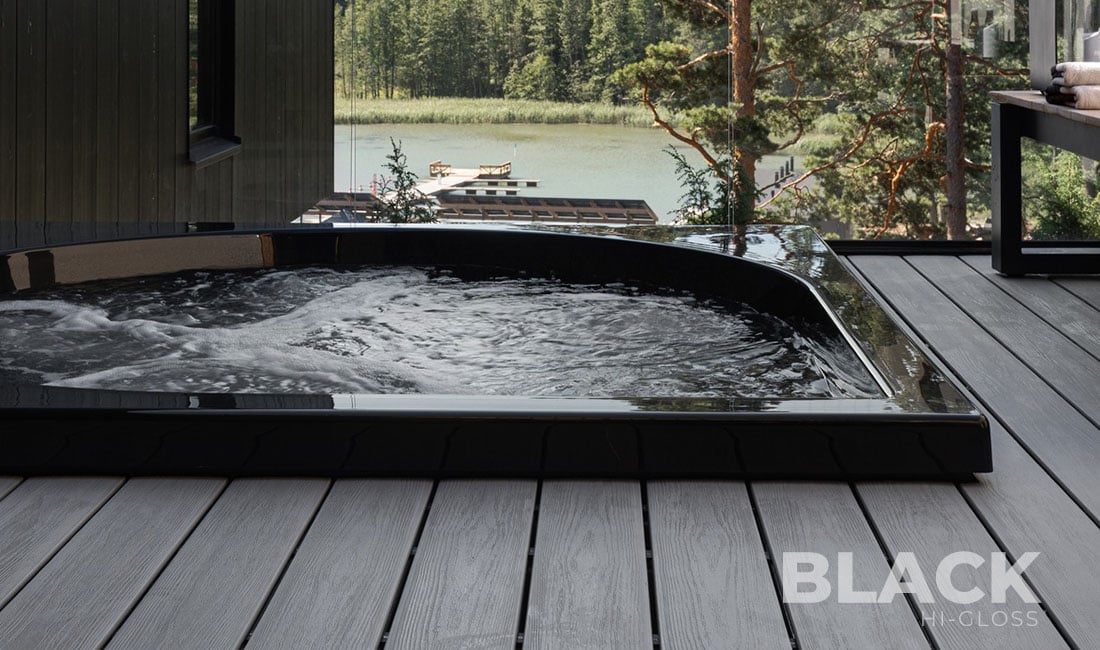 Drop Design Spa - Udendørs spa til indbygning terrasse